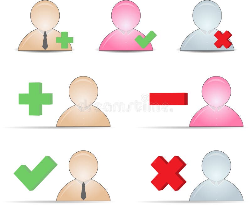 Web Buddy Icons with 3d Objects Stock Vector - Illustration of ...