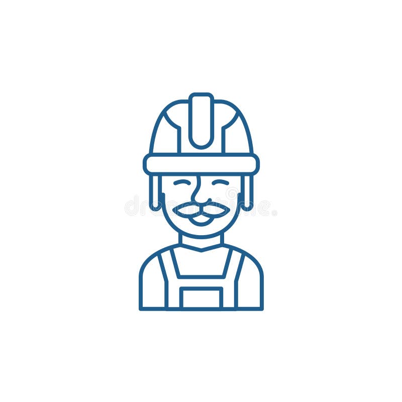 Builder Line Icons, Signs, Vector Set, Outline Illustration Concept ...