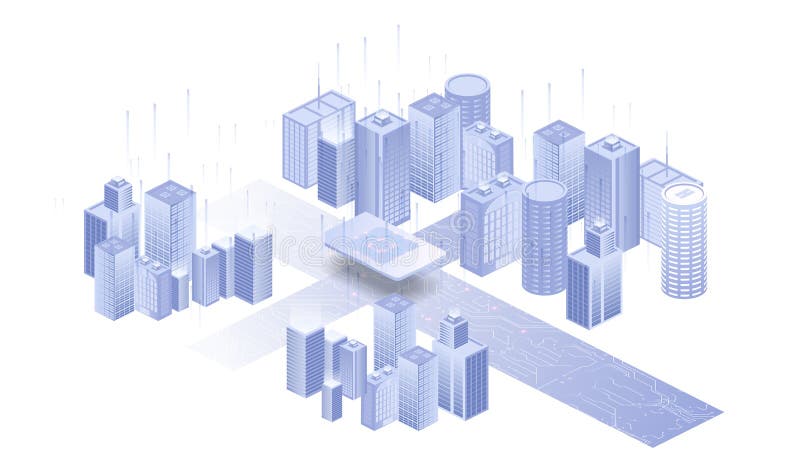 Building on White Background. Network Sim Icon. Isolated Illustration ...