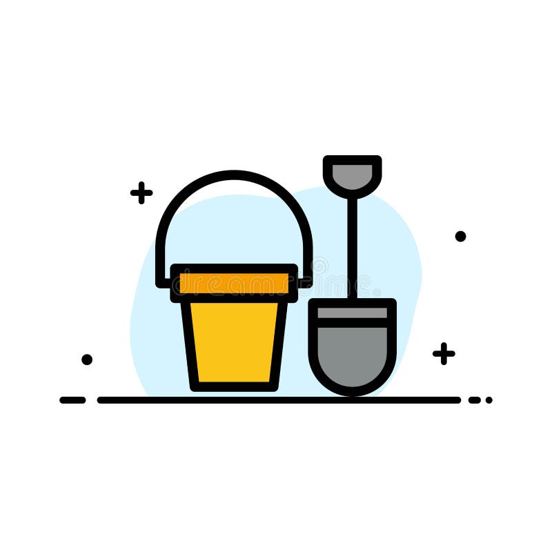 Web Business Flat Line Filled Icon Vector Banner Template Stock Vector ...