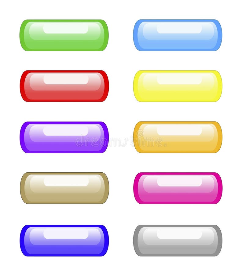 Web button stock vector. Illustration of font, rectangle - 6240939