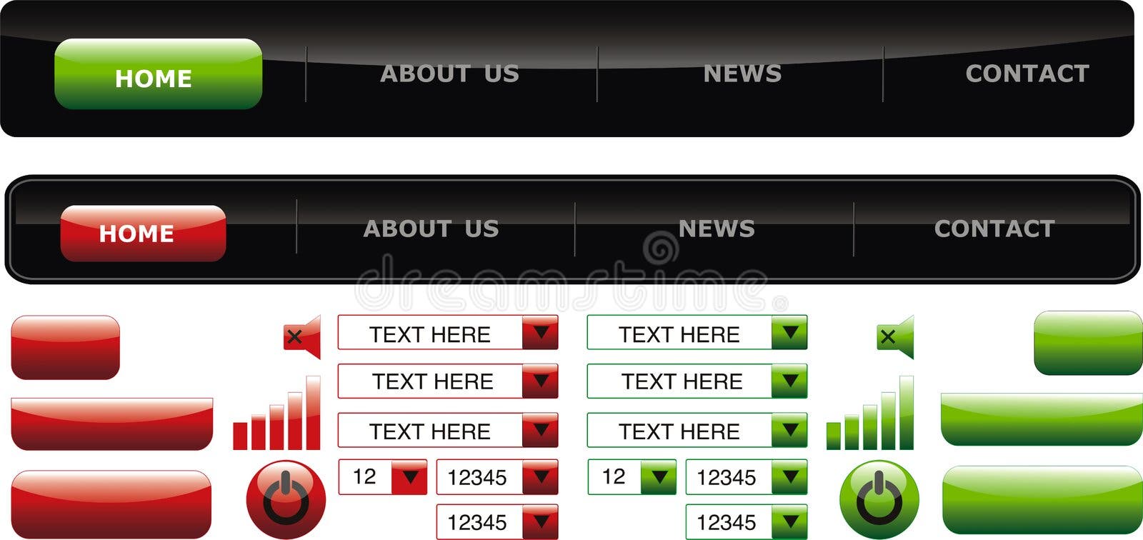 Web button stock vector. Illustration of template, button - 6837588