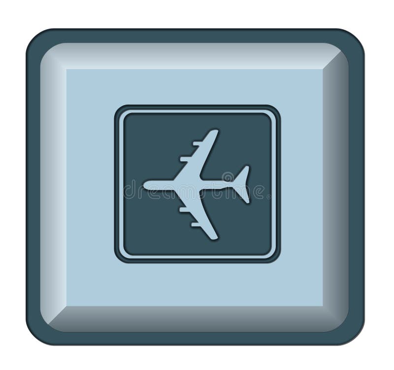 Web Button Airplane stock illustration. Illustration of navigation ...
