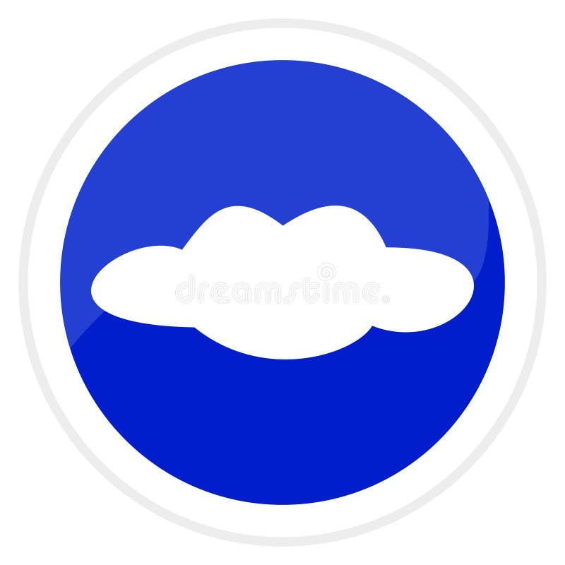 Web Button - Cloud Picture. Image: 8074422