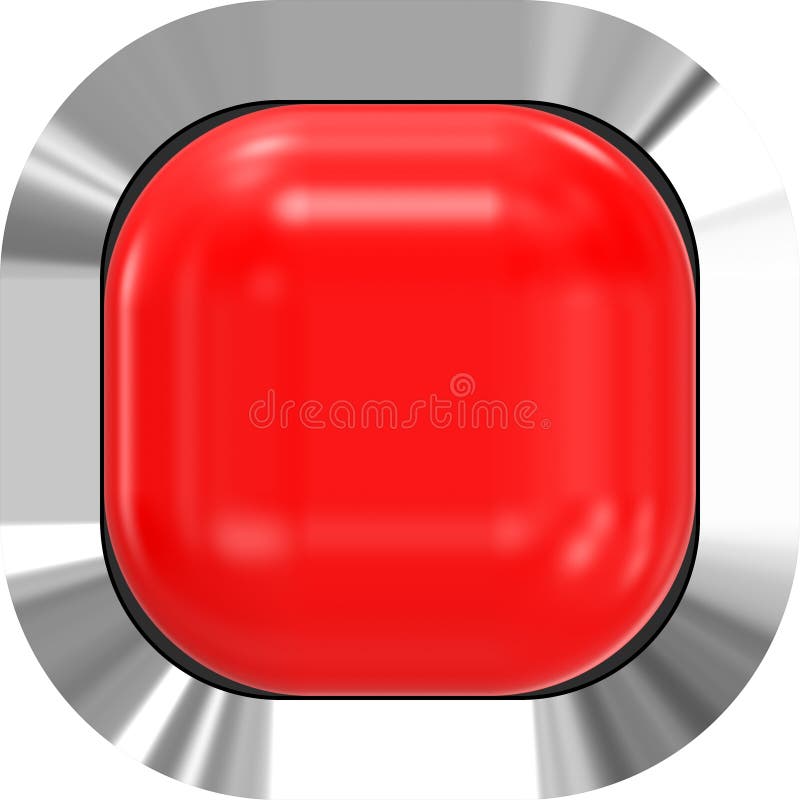 Web Button 3d - Red Glossy Realistic with Metal Frame, Easy To Expand ...