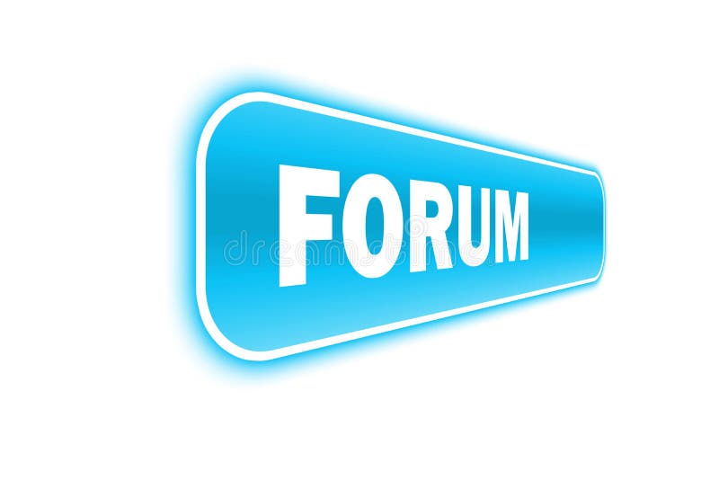 Forum Banner Template. Forum Ribbon Label Stock Vector - Illustration ...