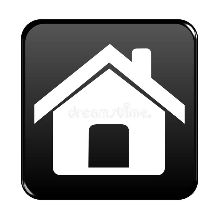 Web button - house stock illustration. Illustration of reflect - 4385781