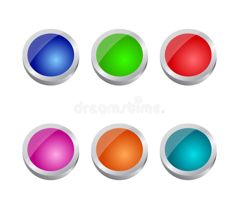 Web Button Icon Illustrated in Vector on White Background Stock ...