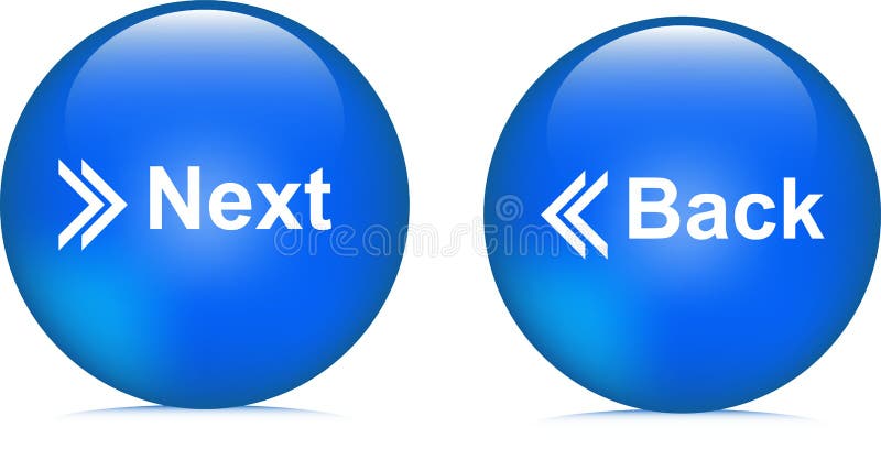 Web Button Next Back with Crystals Vector Image Stock Vector ...