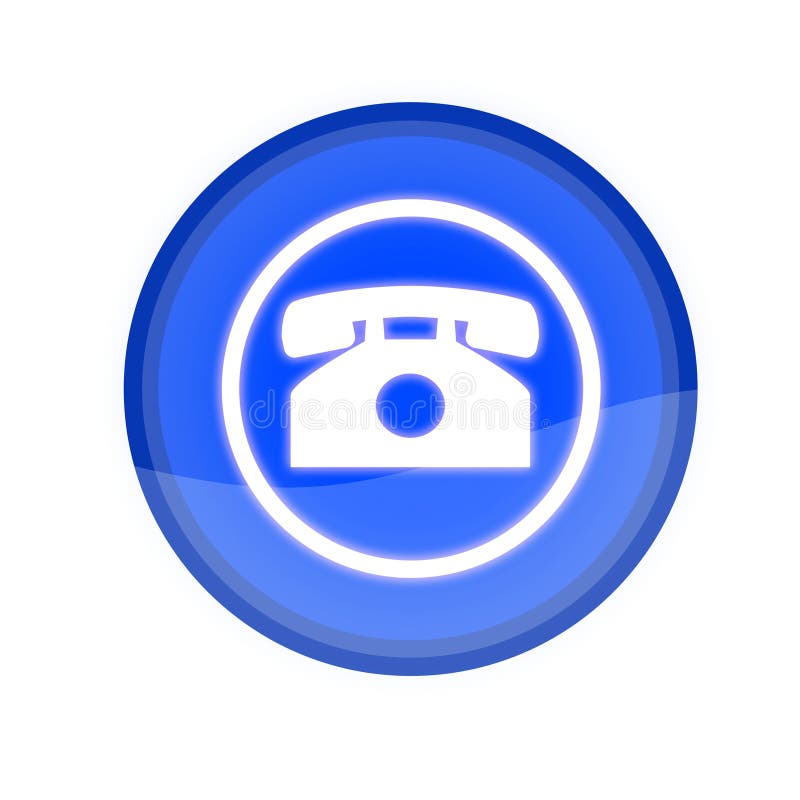 PHONE-WEB BUTTON stock illustration. Illustration of button - 5222206