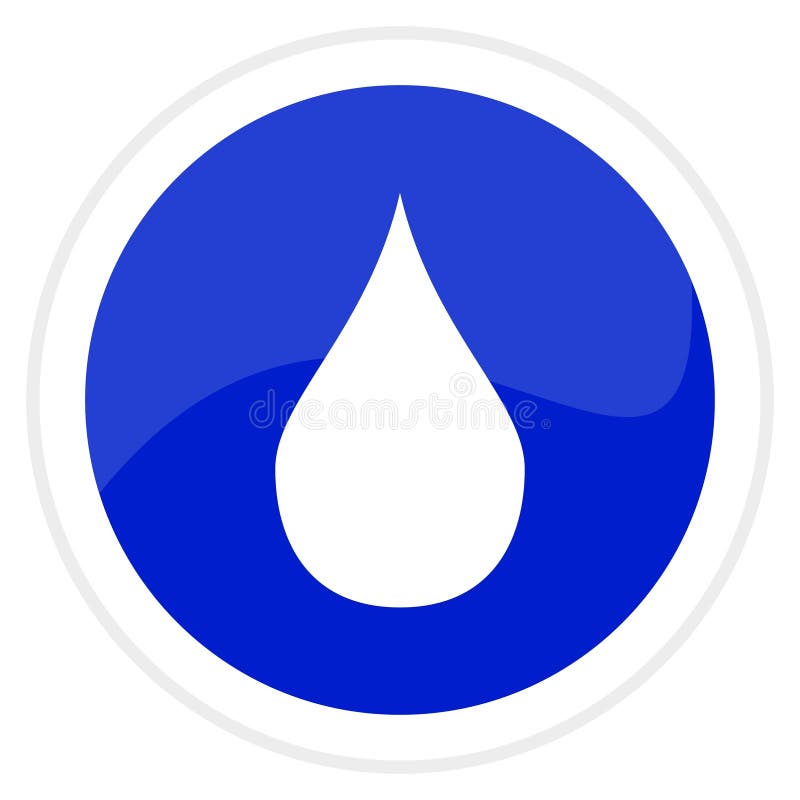 Web button - water drop stock vector. Illustration of ripple - 8074425