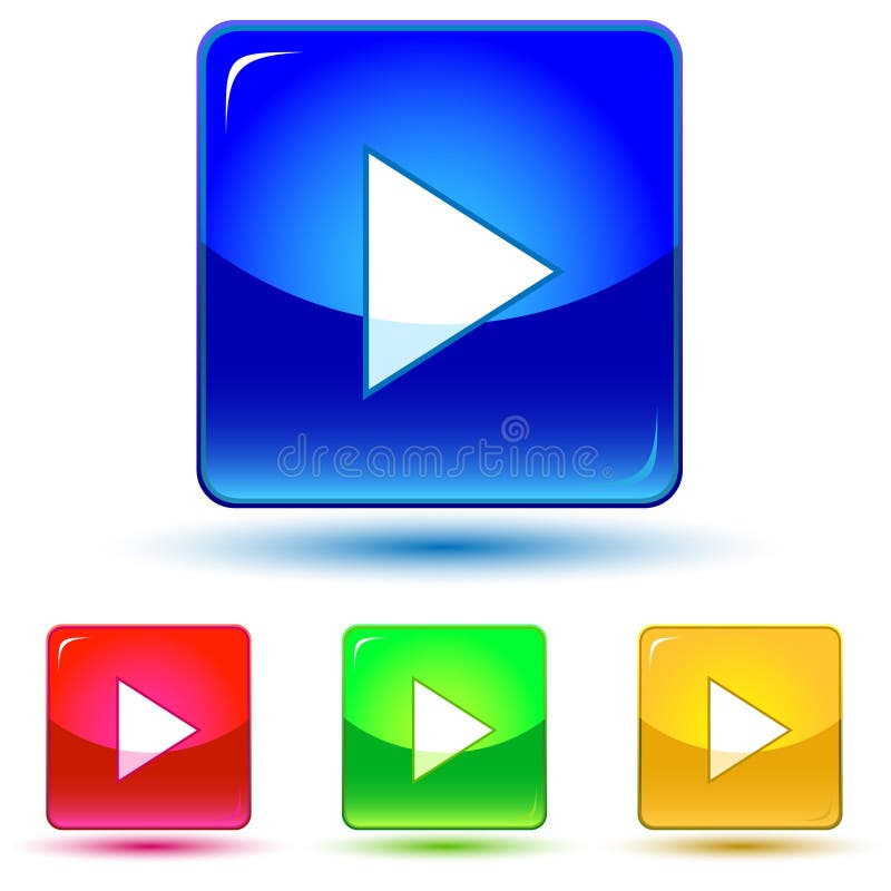 Web buttons stock vector. Illustration of clear, cool - 10586920