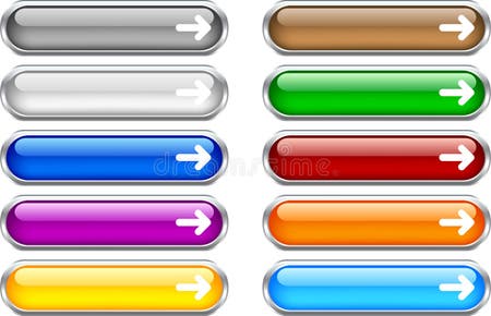 Web buttons. stock vector. Illustration of shiny, gray - 10593227