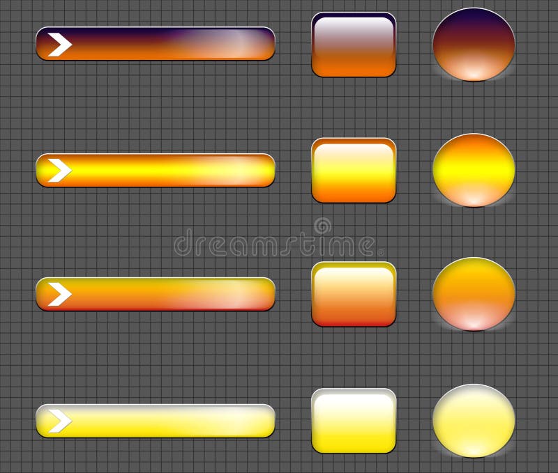 Web buttons stock vector. Illustration of phone, symbols - 29028588