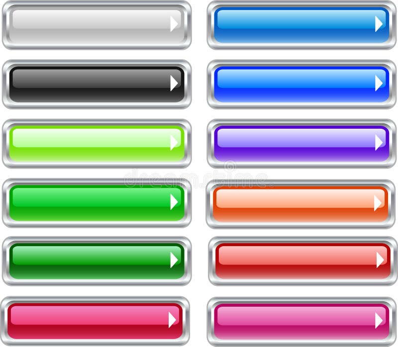 Web buttons. stock vector. Illustration of green, style - 11331011