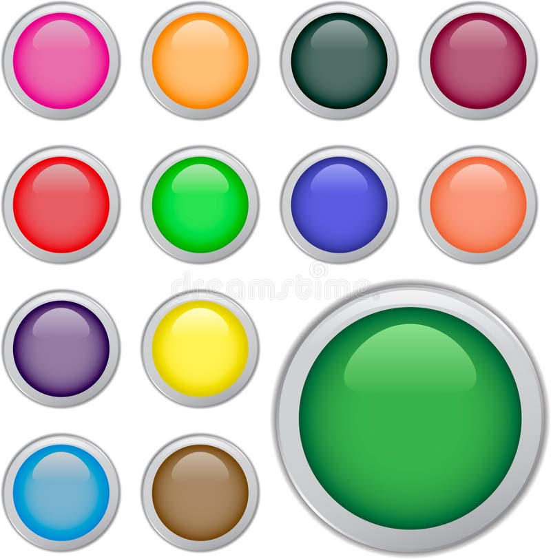 Blank Buttons stock illustration. Illustration of button - 811242