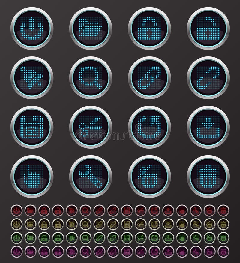 Web buttons stock illustration. Illustration of file - 14306031