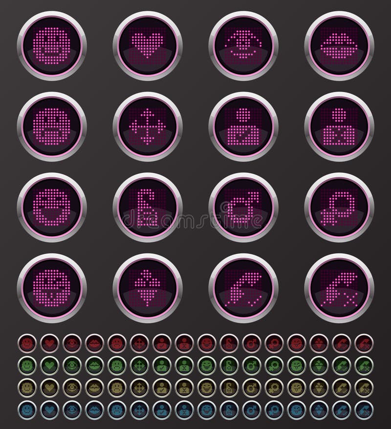 Web buttons stock illustration. Illustration of female - 14306655