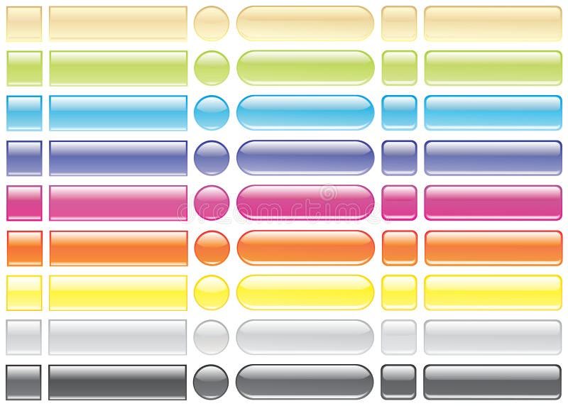 Web buttons stock vector. Illustration of gold, black - 15962958