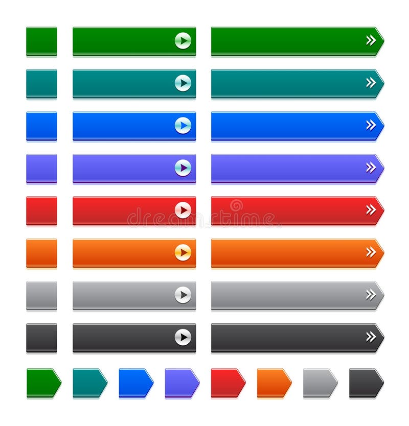 Horizontal Menu Buttons stock vector. Illustration of horizontal - 4939020