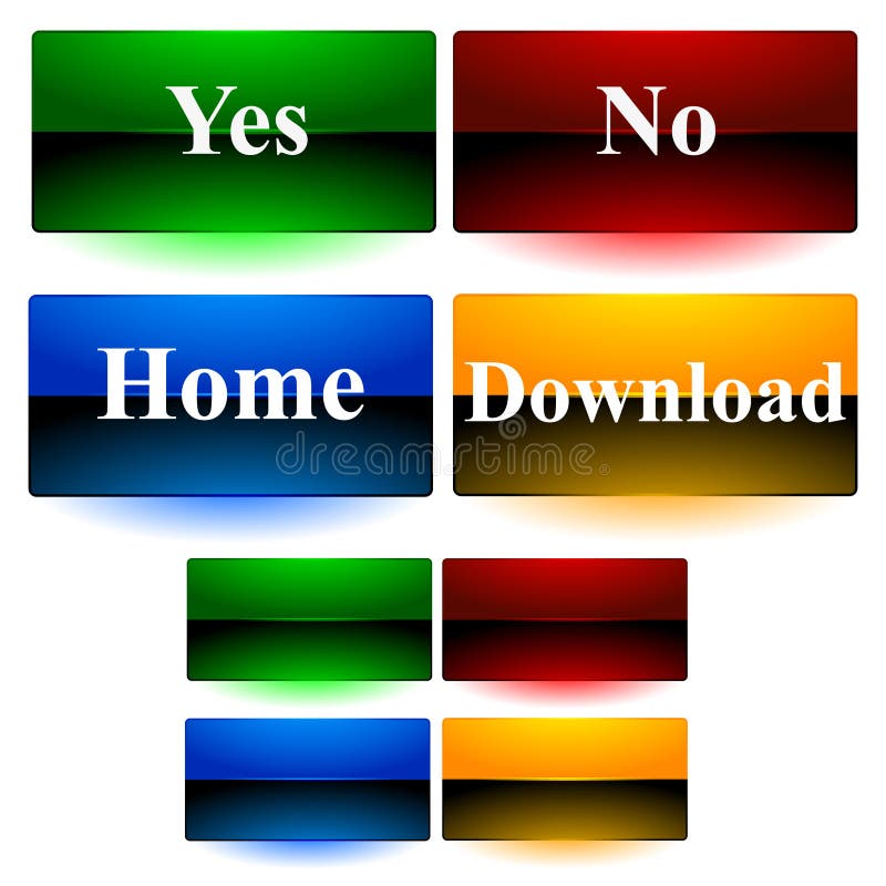 Buttons Validation Icons Stock Illustrations – 198 Buttons Validation ...