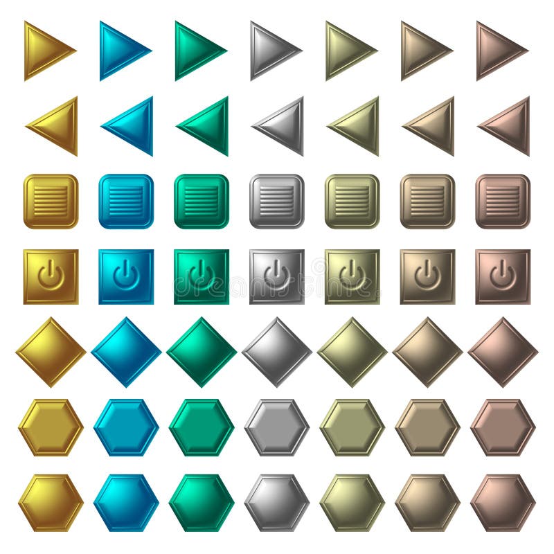 Web Buttons stock illustration. Illustration of keys, collection - 2495966