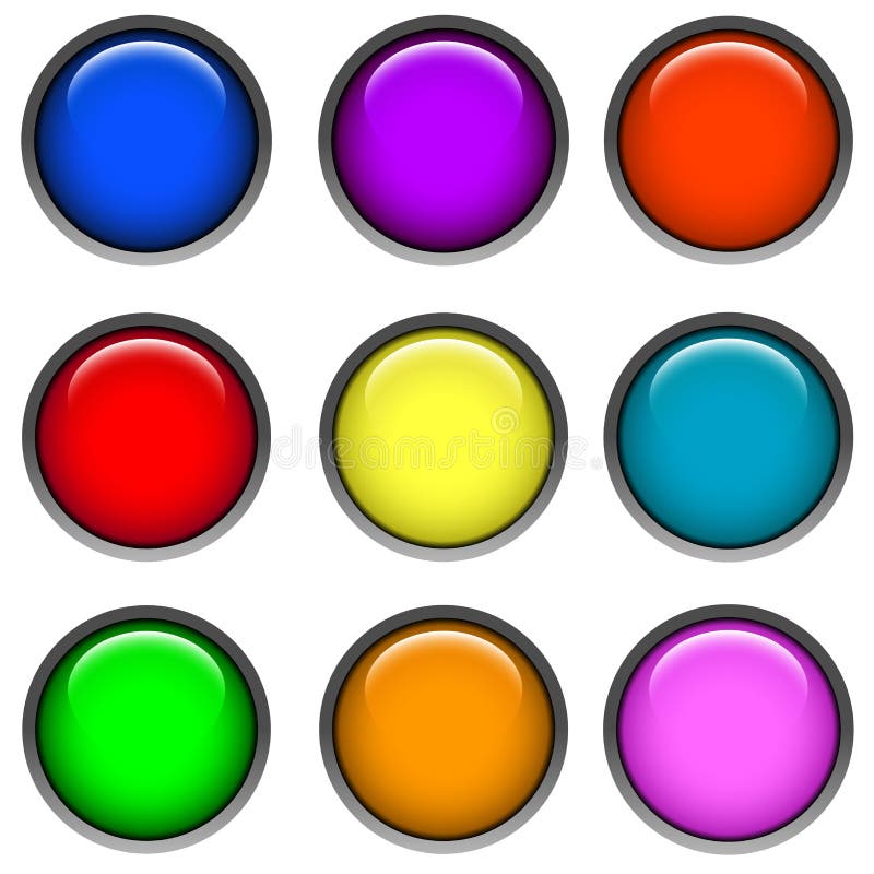 Web buttons stock vector. Illustration of button, clear - 4153183