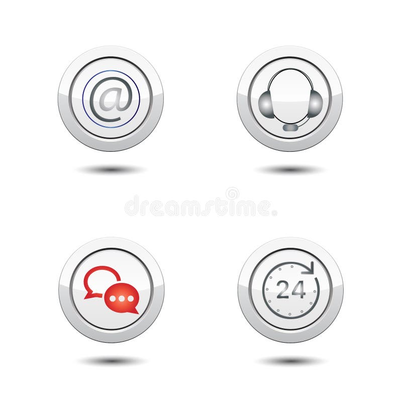 Live support stock vector. Illustration of click, contact - 29028554