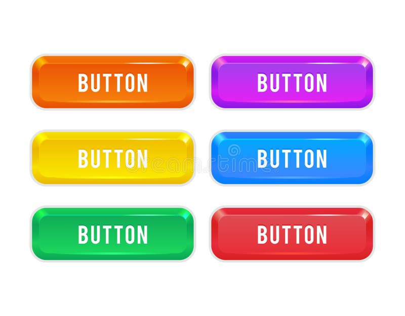 Web Buttons Flat Design Template with Color Gradient Stock Vector ... Web Buttons Flat Design Template with Color Gradient Stock Vector ...