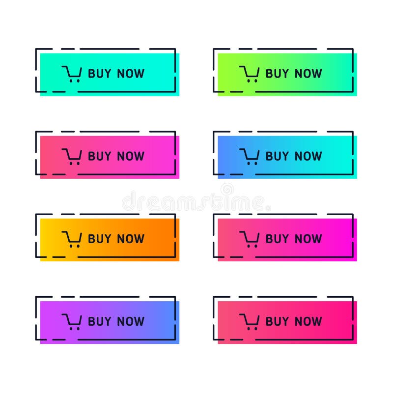 Web Buttons Flat Design Template with Color Gradient Stock Vector ... Web Buttons Flat Design Template with Color Gradient Stock Vector ...