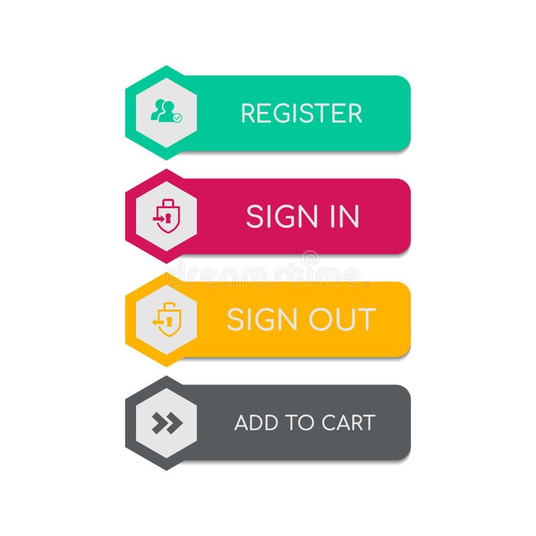 Modern Black Red Web Ui Elements Stock Illustrations 279 Modern Black Red Web Ui Elements