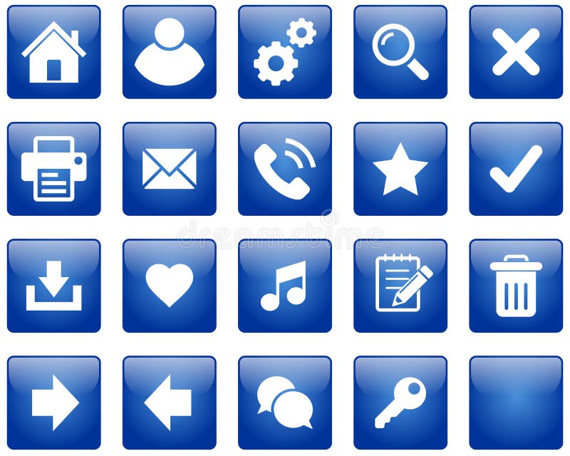 Basic web icons stock vector. Illustration of enter - 158715326