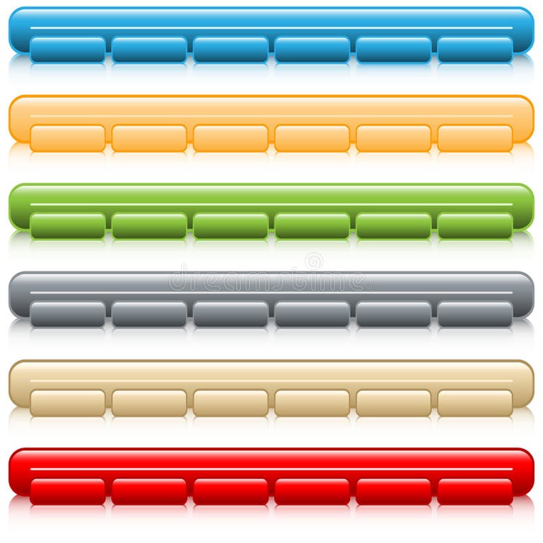 Web Navigation Blank Tabs Buttons Stock Illustrations 15 Web Navigation Blank Tabs Buttons
