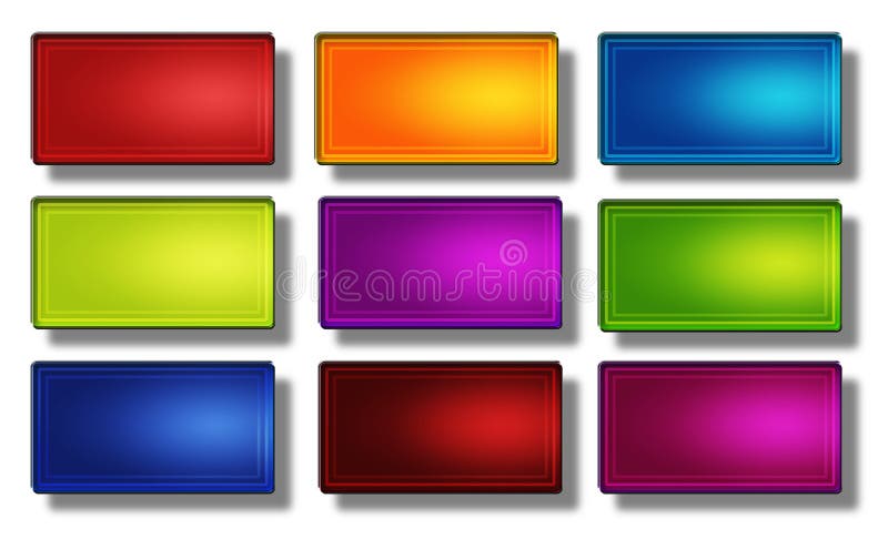 Web buttons- rectangle #02 stock illustration. Illustration of empty ...