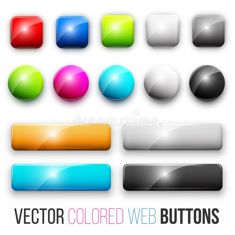 Web buttons stock illustration. Illustration of menu - 49579007
