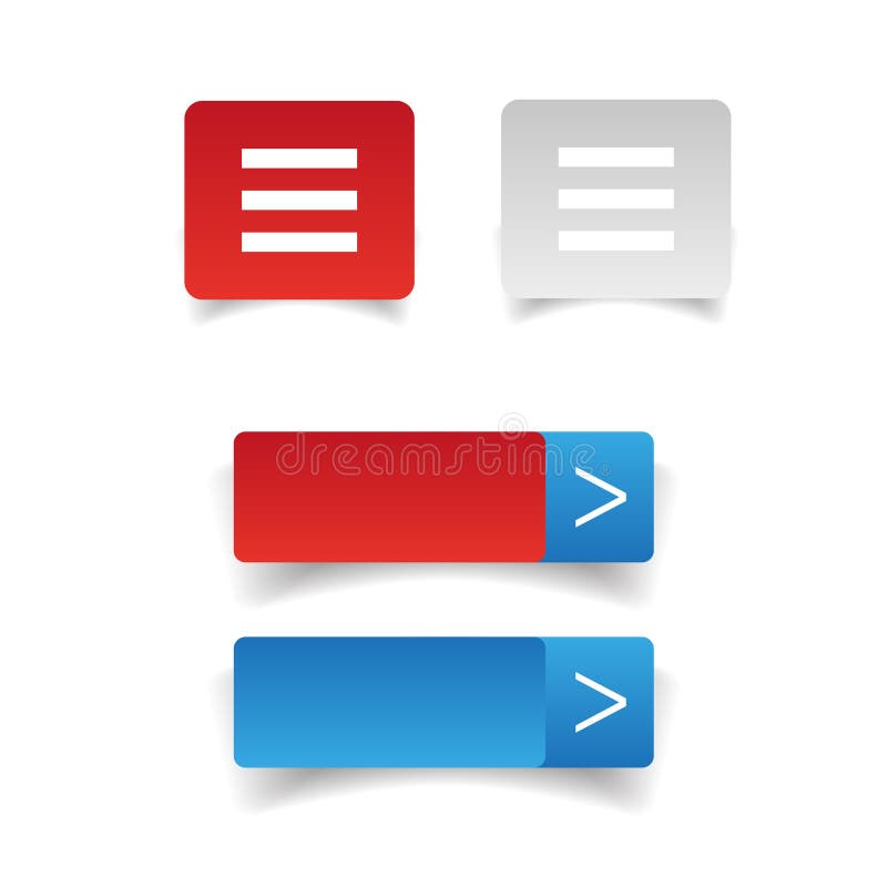 Web buttons set vector stock vector. Illustration of internet - 90972492