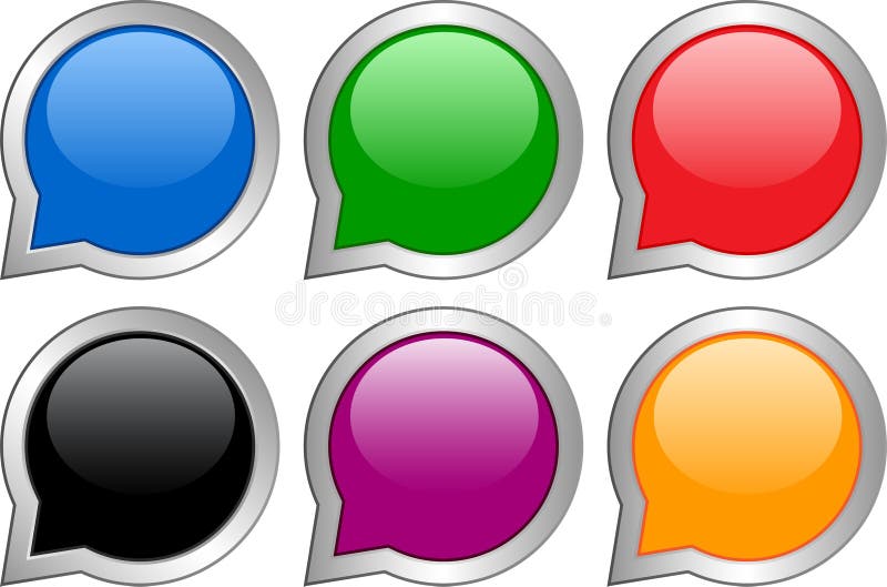 Web buttons plain empty stock illustration. Illustration of black ...