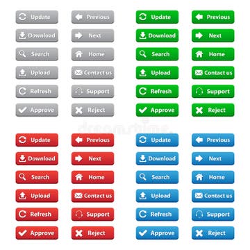 Web Buttons Layout Stock Illustrations – 9,554 Web Buttons Layout Stock ...