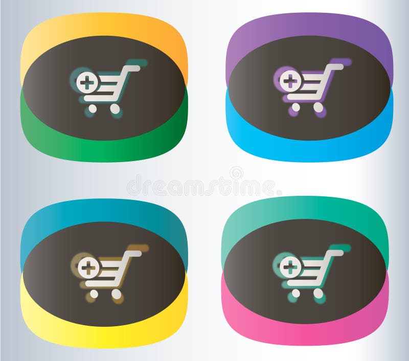 Web buy buttons stock vector. Illustration of glowing - 42262699