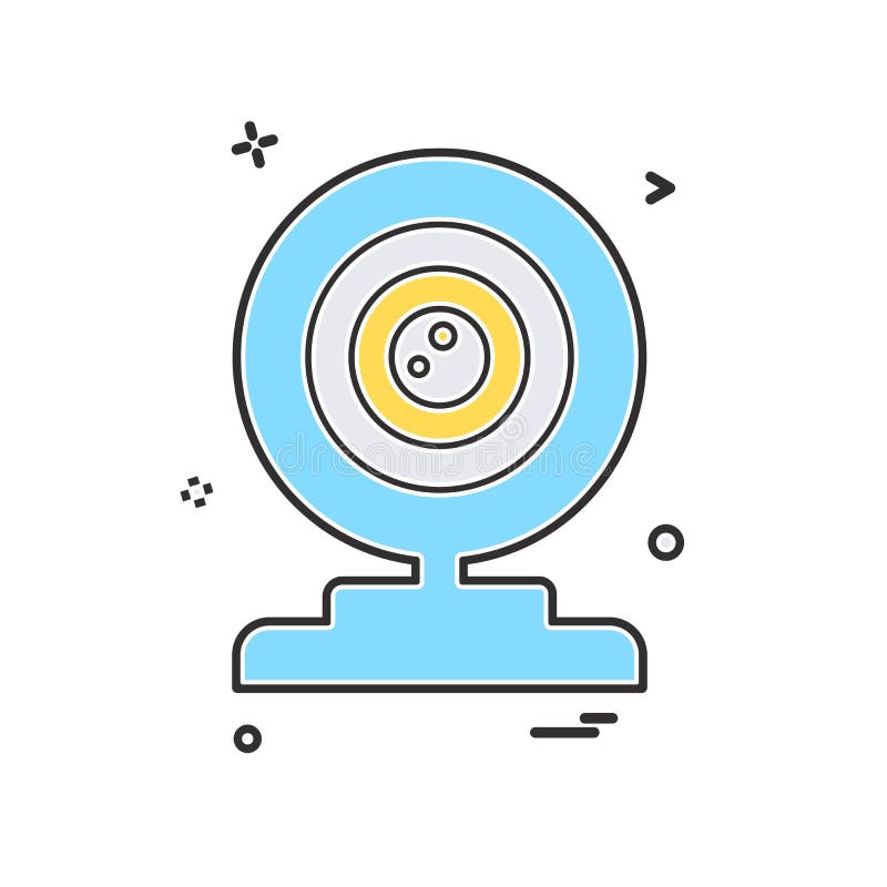 Web cam icon design vector stock vector. Illustration of focus - 132403823