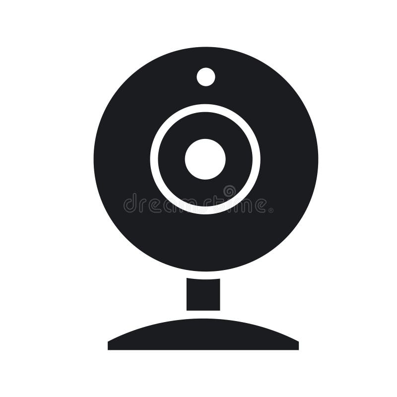 Web cam icon stock vector. Illustration of network, professional ...