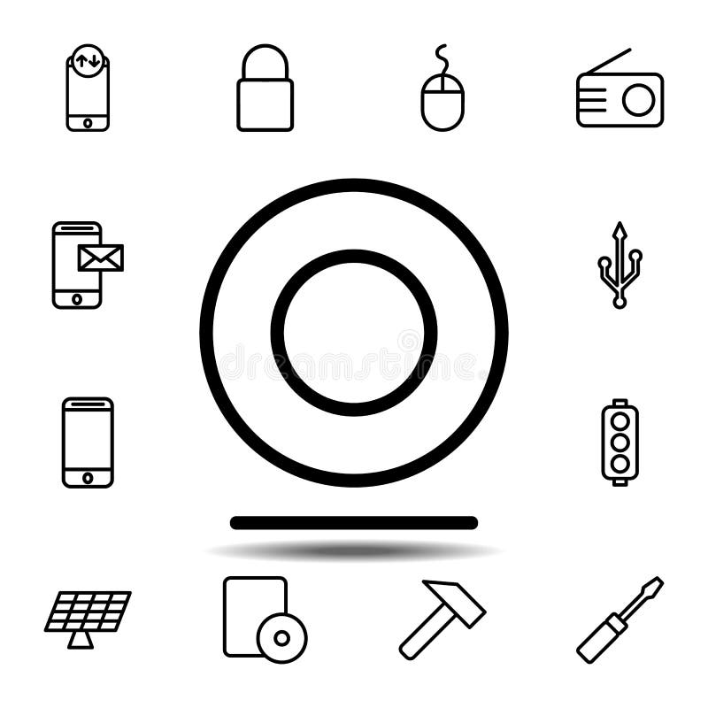 Web Cam Icon. Simple Thin Line, Outline Vector Element of Minimalistic, Web Icons Set for UI and ...