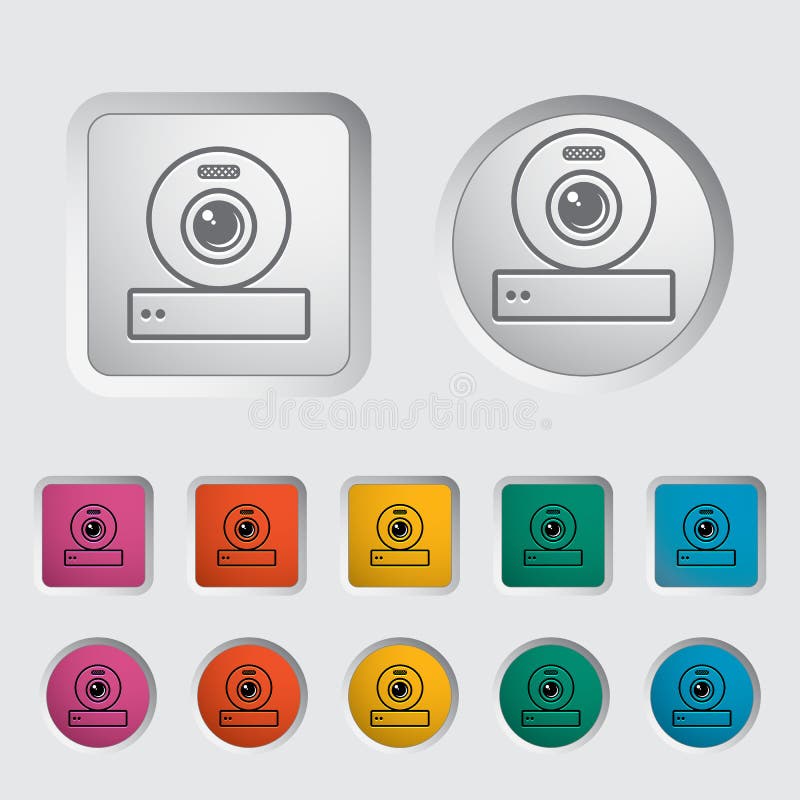 Web cam icon. stock vector. Illustration of digital, business - 92003086
