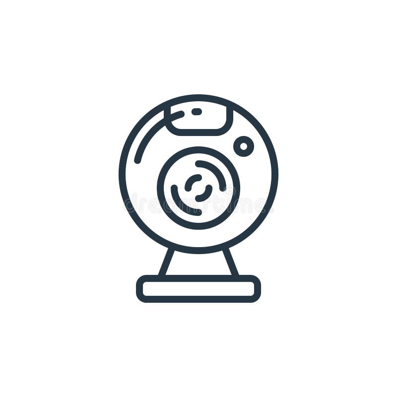 Web Cam Icon Vector from Internet of Things Concept. Thin Line ...