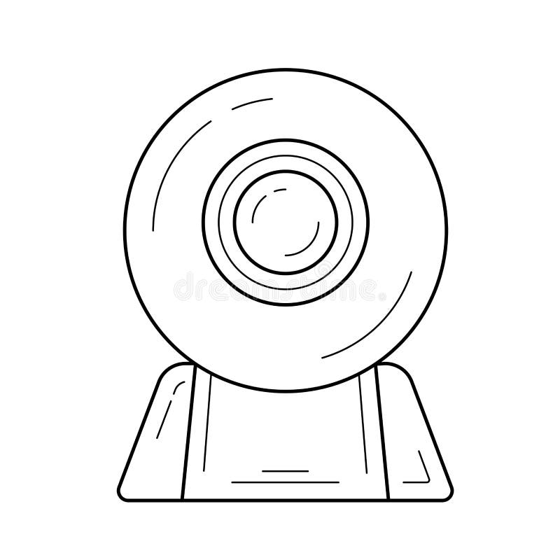 Line Drawing Webcam Stock Illustrations – 112 Line Drawing Webcam Stock ...