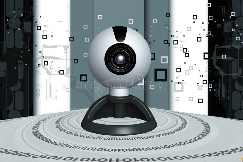 Web camera stock illustration. Illustration of computer - 14598017