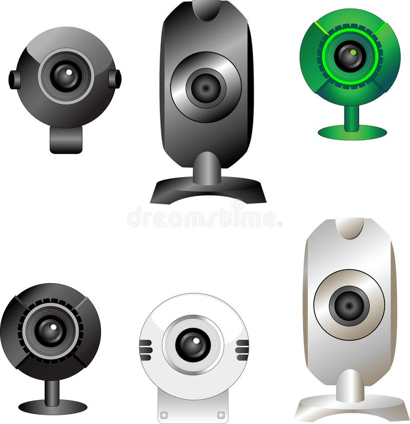 Web camera stock vector. Illustration of spying, conference - 16844868