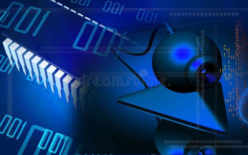 Web camera stock illustration. Illustration of internet - 6223704