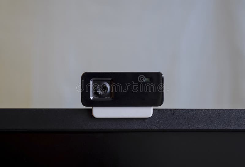 Web Camera, Attached To the Monitor. Equipment for Video Stock Photo ...