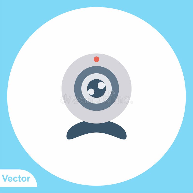 Web Camera Flat Vector Icon Sign Symbol Stock Vector - Illustration of flat, modern: 171373817